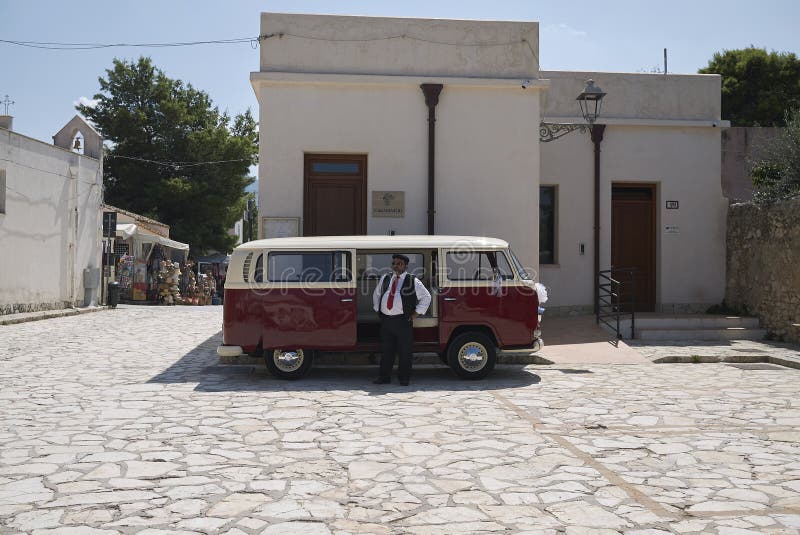 Wedding retro van editorial photo. Image of style, driver - 130614316
