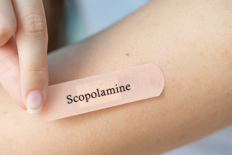 Scopolamine Transdermal Patch Stock Photo - Image of sickness ... Scopolamine Transdermal Patch Stock Photo - Image of sickness ...
