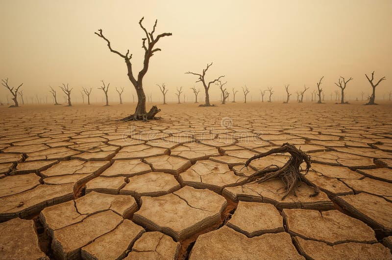 Scorched Earth: Symbol of Desertification and Water Scarcity Stock ...