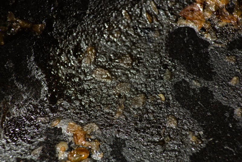 The Scorched Surface of the Pan Stock Image - Image of closeup ...