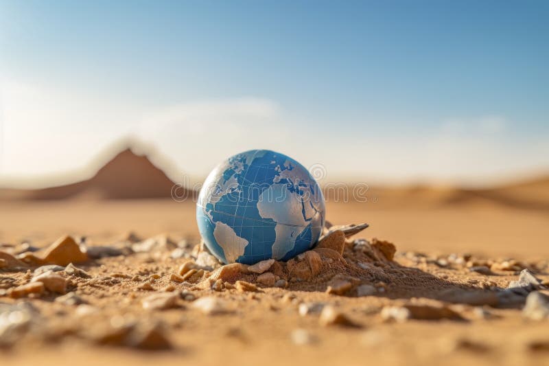 Scorching Emblem: Planet Enduring Global Warming and Desertification ...