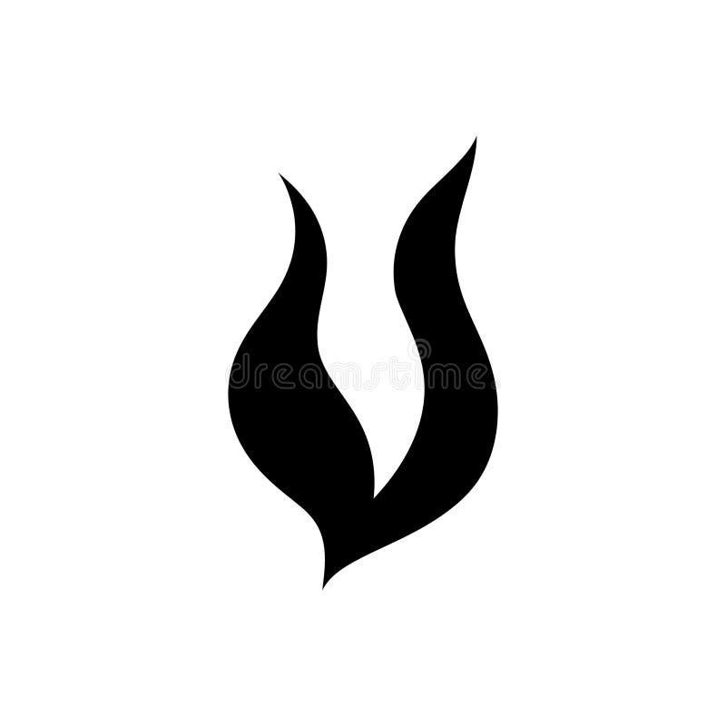 Scorching heat flame icon stock vector. Illustration of icon - 306213660