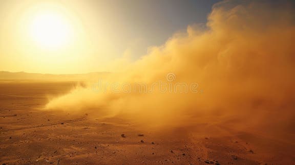 The Scorching Sun Beating Down on the Desert Creating the Perfect ...