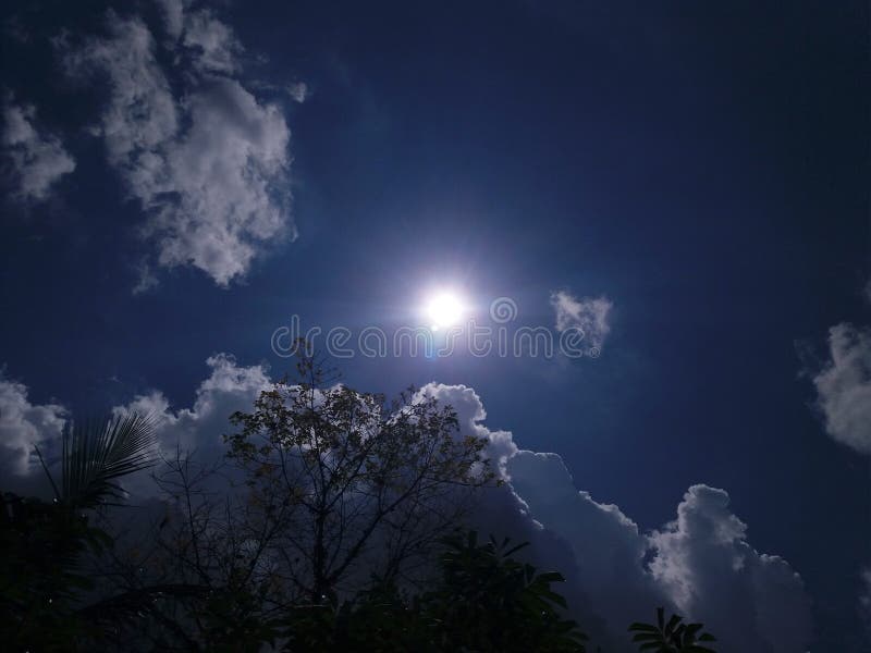 Between the Clouds and the Scorching Sun Stock Image - Image of nature ...