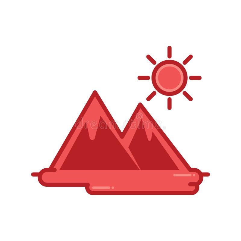 Scorching Sun. Vector Illustration Decorative Design Stock Vector ...