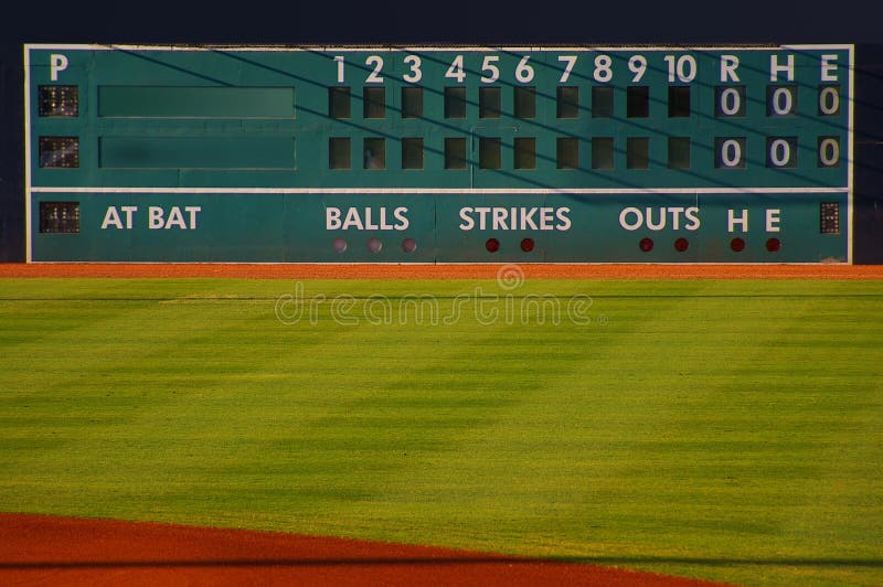 Vintage Baseball Scoreboard. Stock Image - Image of sports, teams: 28158657