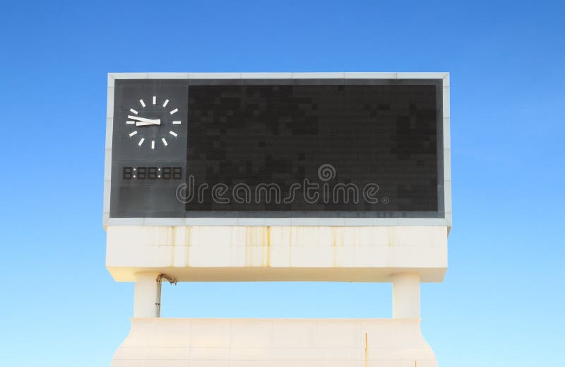 Score Board at Football Stadium Stock Image - Image of event, arena ...