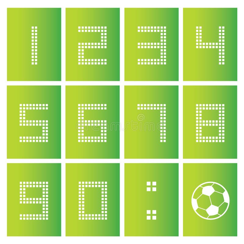 Soccer Ball Score Board Number Stock Illustrations – 618 Soccer Ball ...