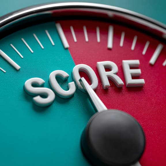 Score Meter Indicating Progress and Performance Evaluation. Stock Image ...