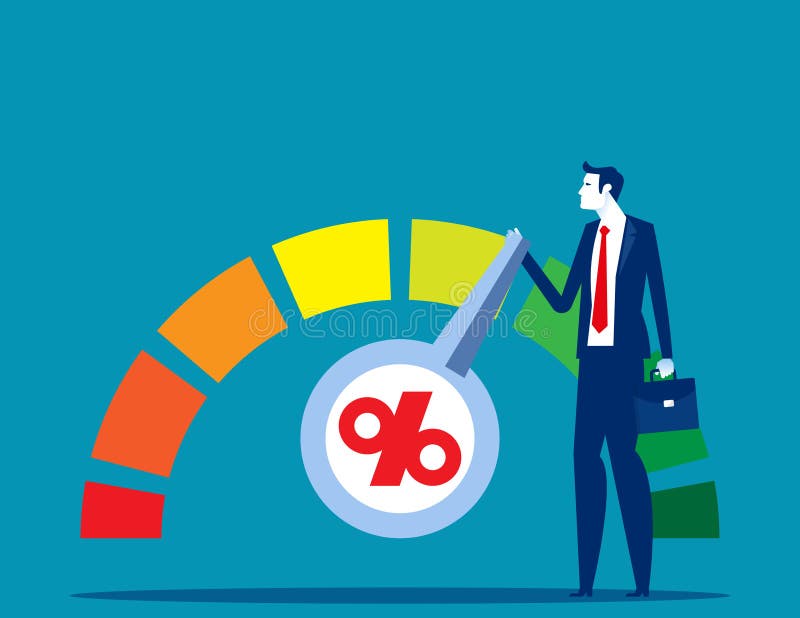 Score Rating Based. Business Cartoon Vector Illustration Stock Vector ...