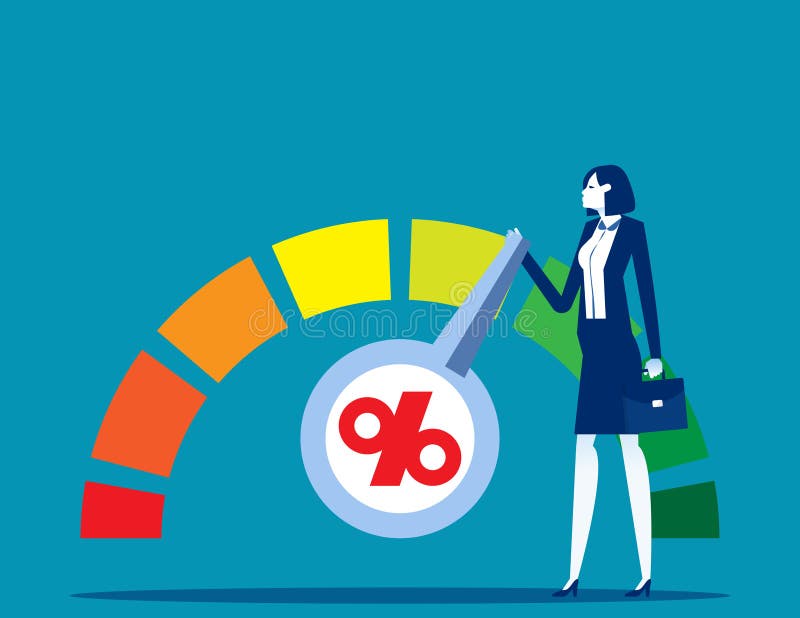 Score Rating Based. Business Cartoon Vector Illustration Stock Vector ...