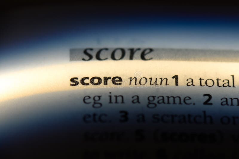Score stock photo. Image of printed, info, dictionary - 126617260