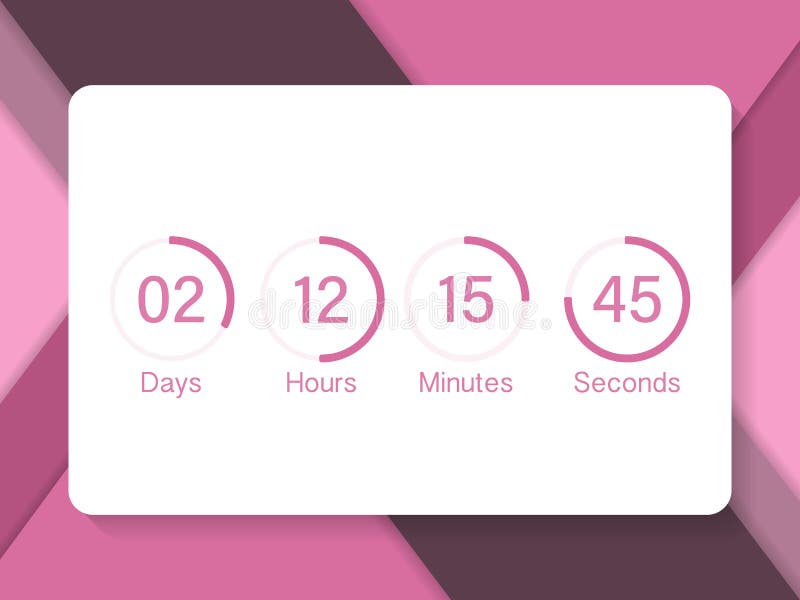 Scoreboard of Day, Hour, Minutes and Seconds for Web Page Coming Soon ...