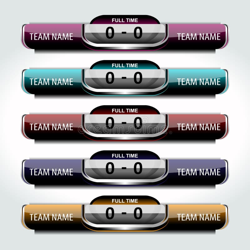 Scoreboard football soccer stock vector. Illustration of football ...