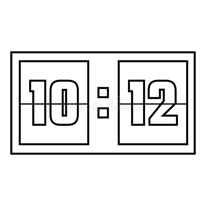 Scoreboard Icon, Outline Style Stock Vector - Illustration of ...