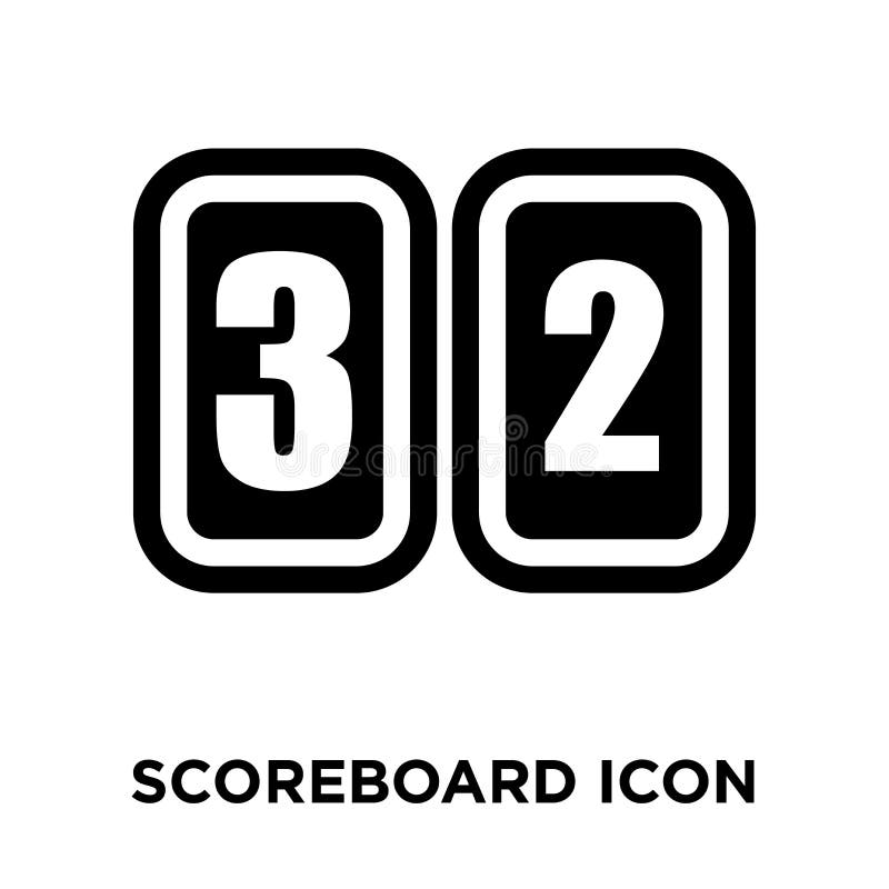 Scoreboard Icon Vector Isolated on White Background, Logo Concept of ...