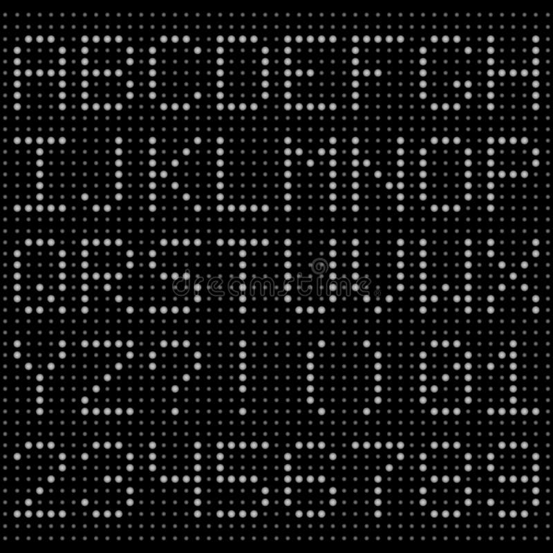 Scoreboard LED Letters and Numbers Stock Vector - Illustration of font ...