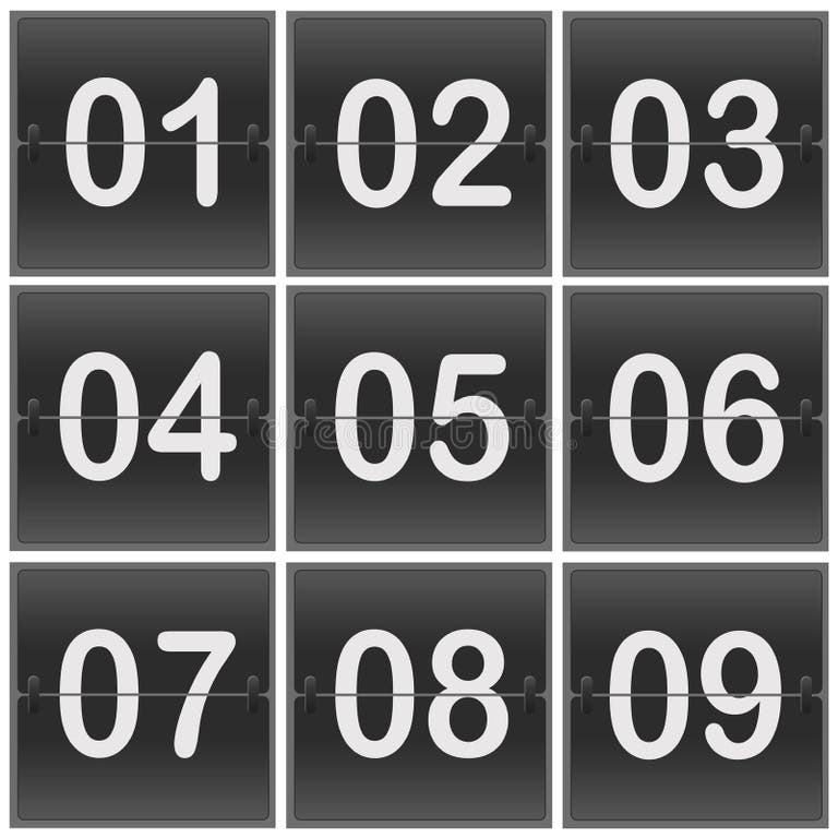 Scoreboard Numbers stock illustration. Illustration of watch - 25518151