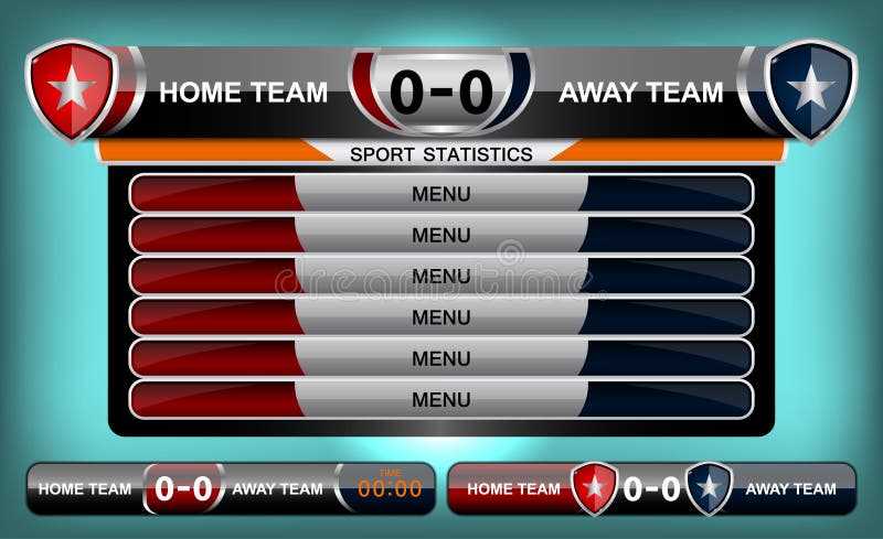 Scoreboard game design stock vector. Illustration of championship ...