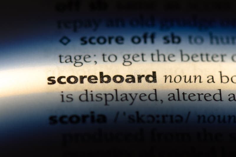 Scoreboard stock photo. Image of isolated, printed, macro - 126617060