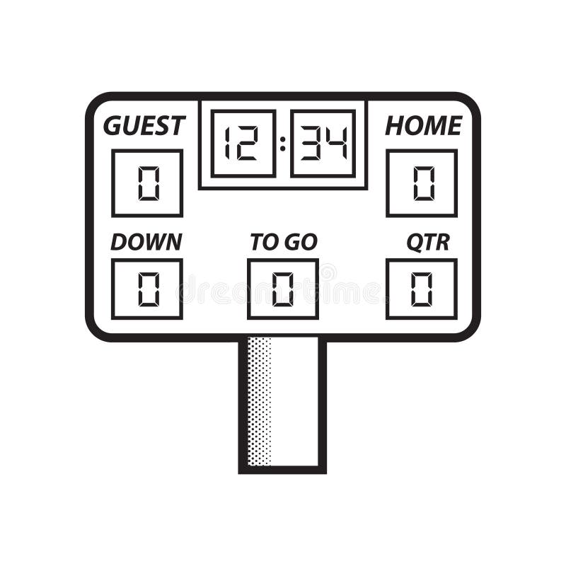 Scoreboard. Vector Illustration Decorative Design Stock Vector ...