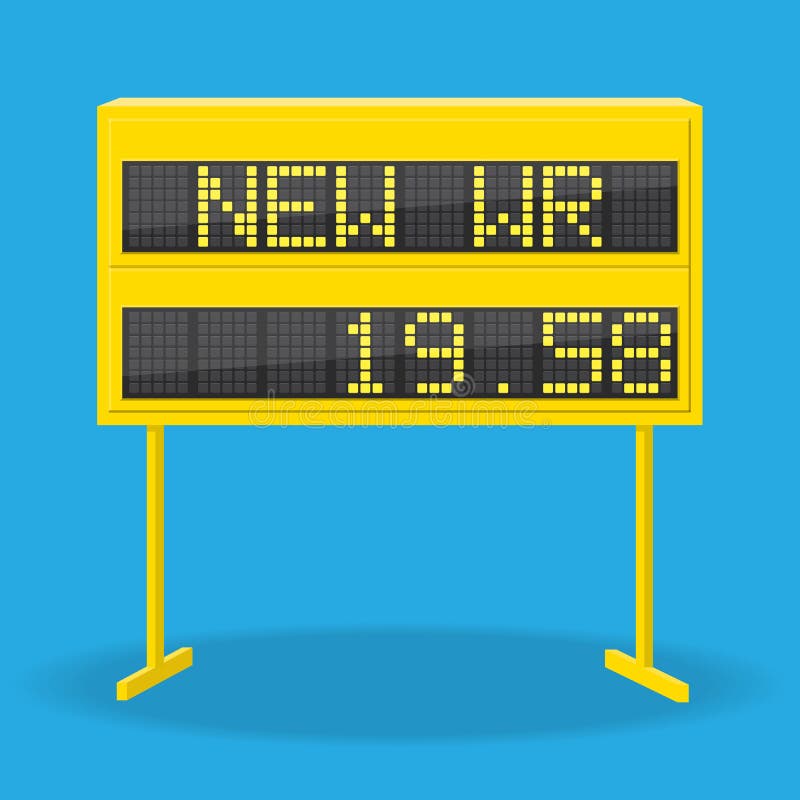 Scoreboard Vector Illustration Stock Illustration - Illustration of ...