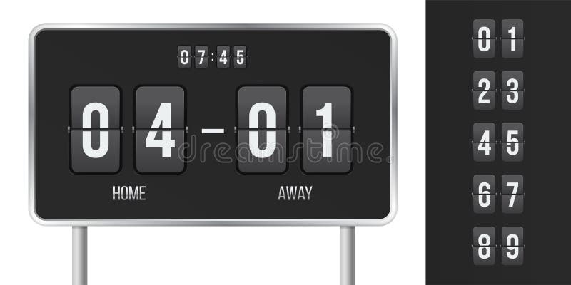 Countdown Numbers Flip Counter Vector Isolated Set. Retro Style Flip ... Countdown Numbers Flip Counter Vector Isolated Set. Retro Style Flip ...