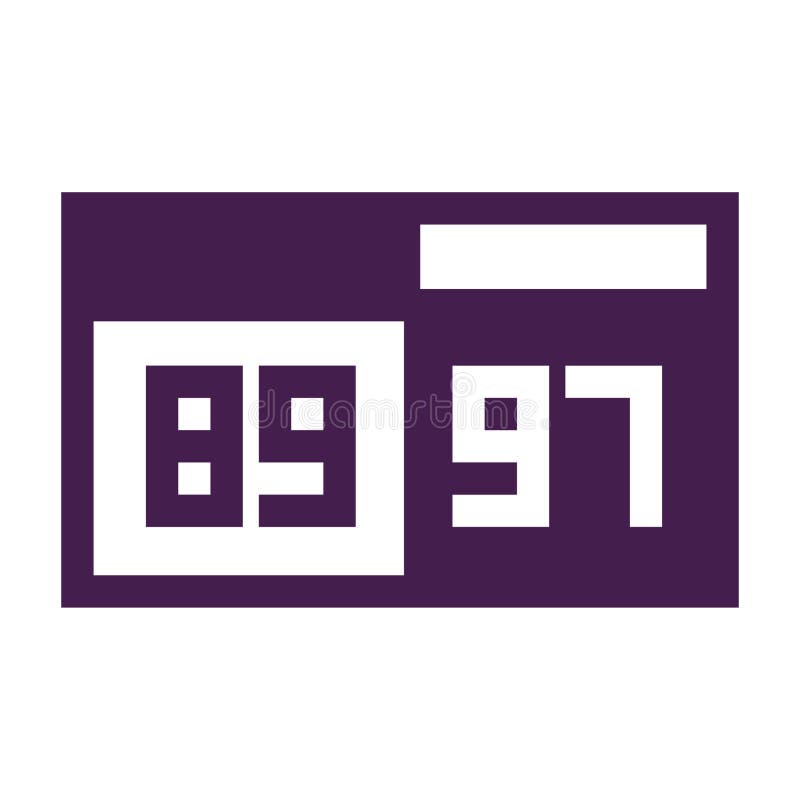 Scoreboard on a White Background. Vector Illustration Decorative Design ...