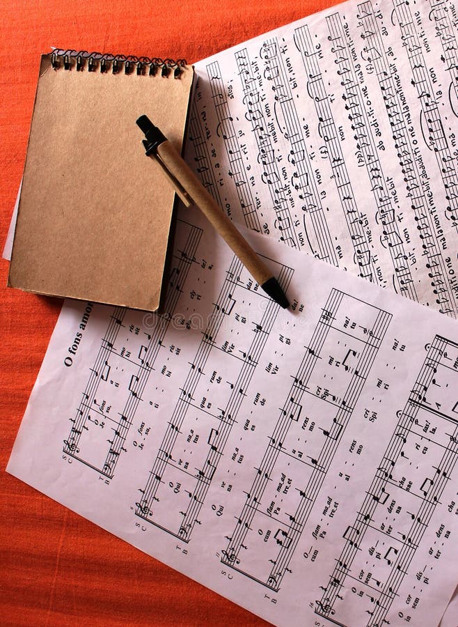 Scores and block notes stock image. Image of staves, harmony - 26917387