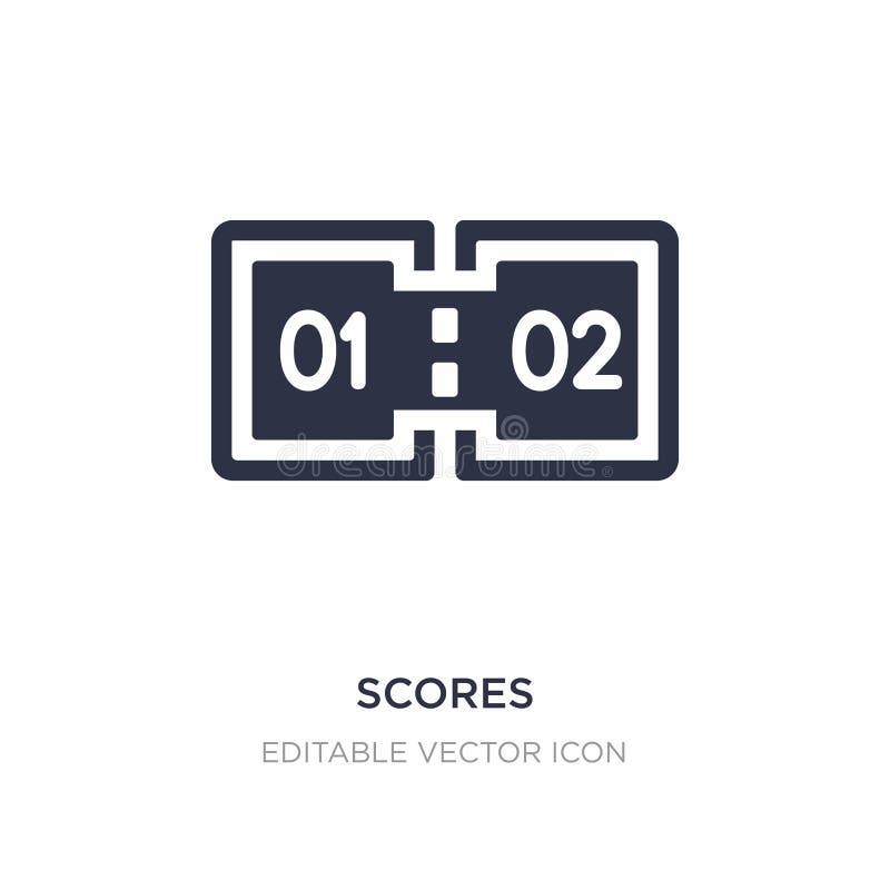 Scores Icon on White Background. Simple Element Illustration from ...