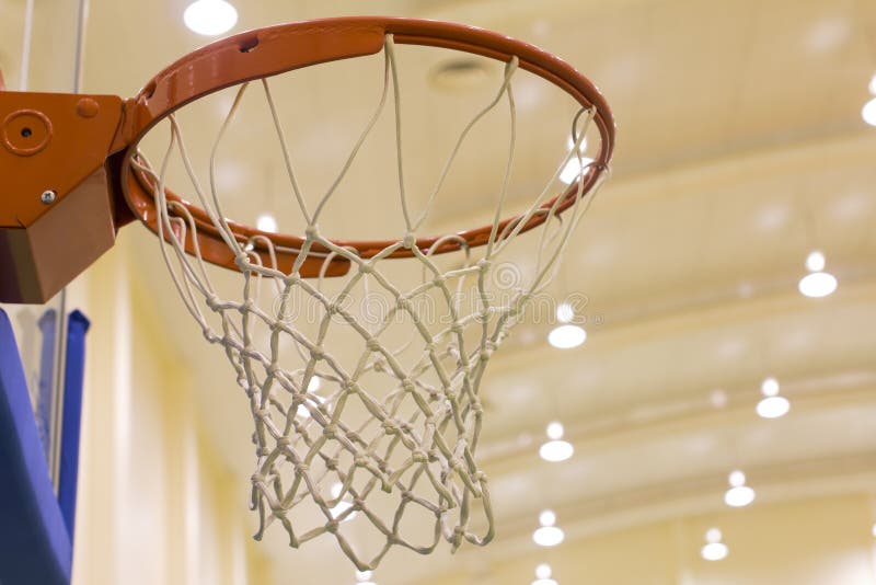Scoring Basket in Basketball Court Stock Photo - Image of equipment ...
