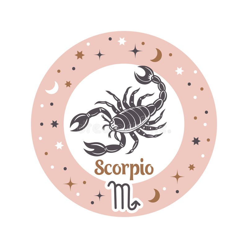 Scorpio Horoscope Sign. Element of Zodiac Astrology. Esoteric Symbol ...