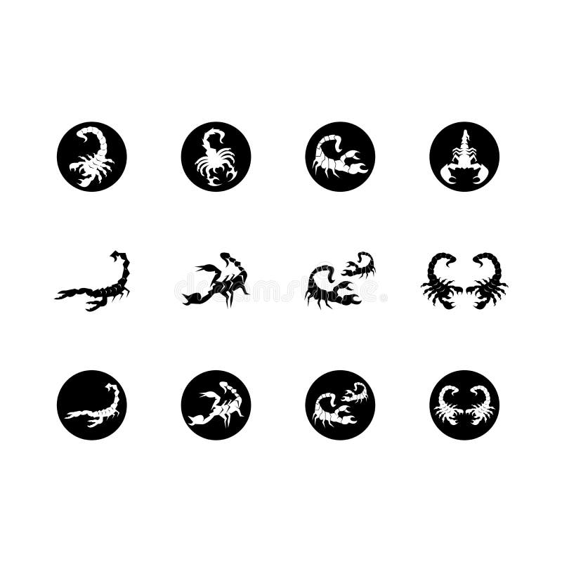Scorpio Icon and Symbol Vector Template Stock Vector - Illustration of ...