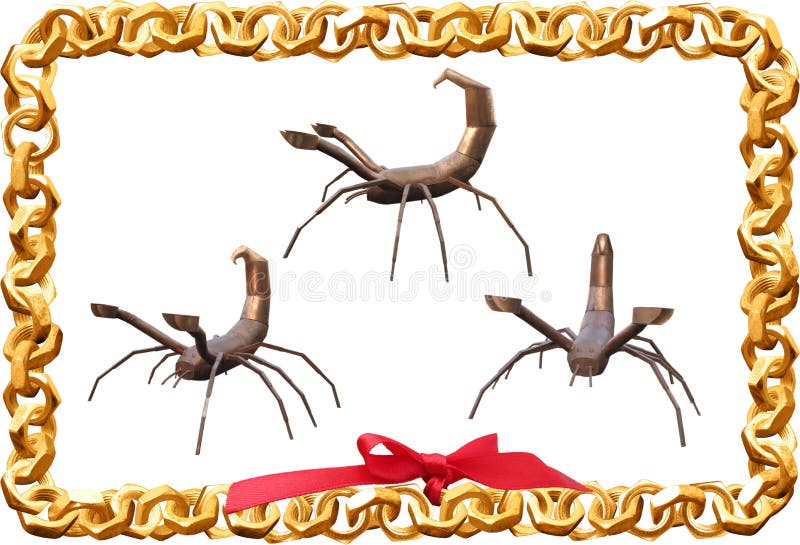 Scorpio Metal, Insulated, in the Original Frame. Stock Image ...