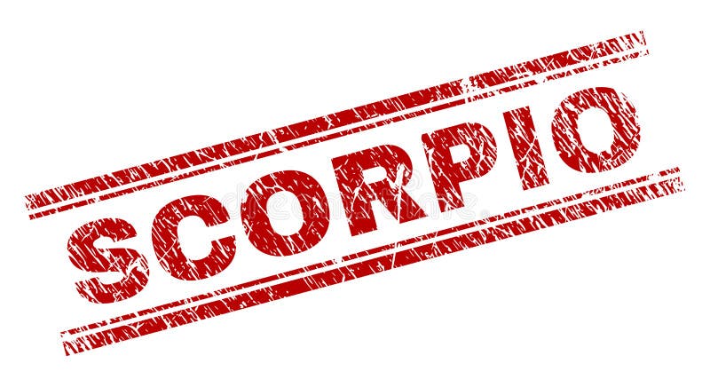 Scratched Textured Scorpio Stamp Seal Stock Illustrations – 9 Scratched ...