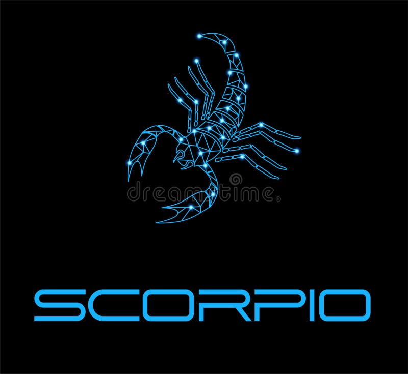 The Scorpio Sign stock vector. Illustration of space - 296824396
