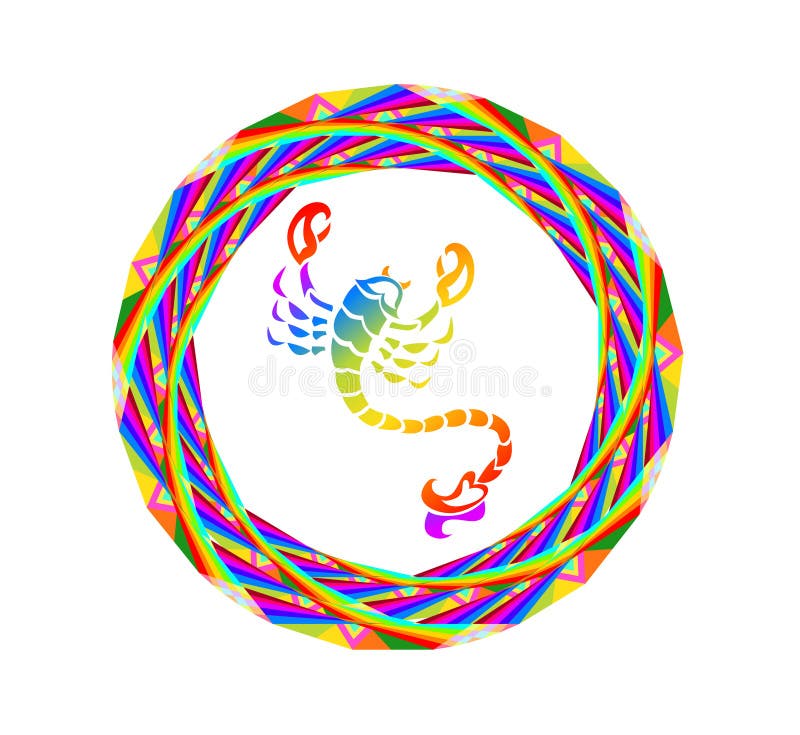 The Scorpio Sign 3 stock vector. Illustration of graphics - 309846788