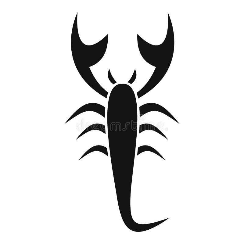 Simple scorpio logo stock vector. Illustration of emblem - 230196720