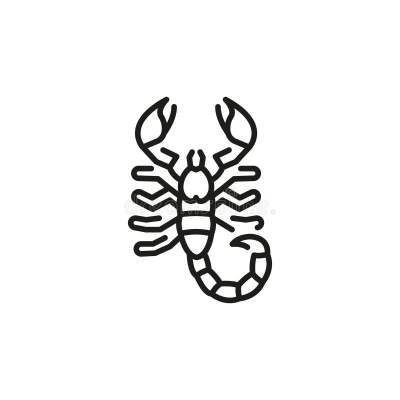 Scorpio Zodiac Icon stock illustration. Illustration of regal - 324576294