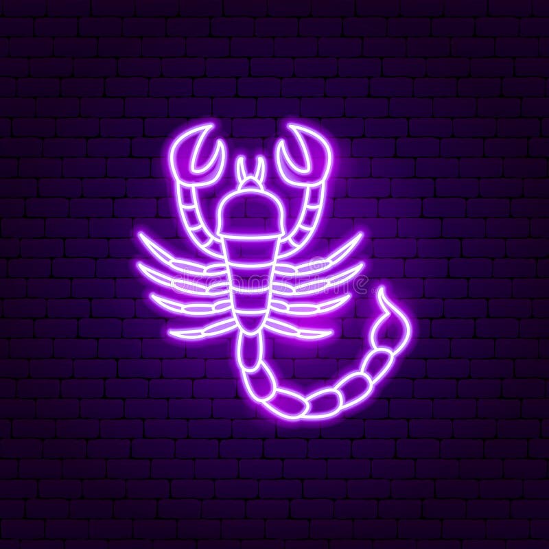 Scorpio Symbol Neon Stock Illustrations – 480 Scorpio Symbol Neon Stock ...