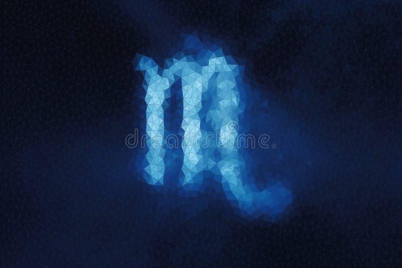 Scorpio Zodiac Sign, Polygonal Art Background Stock Image - Image of ...