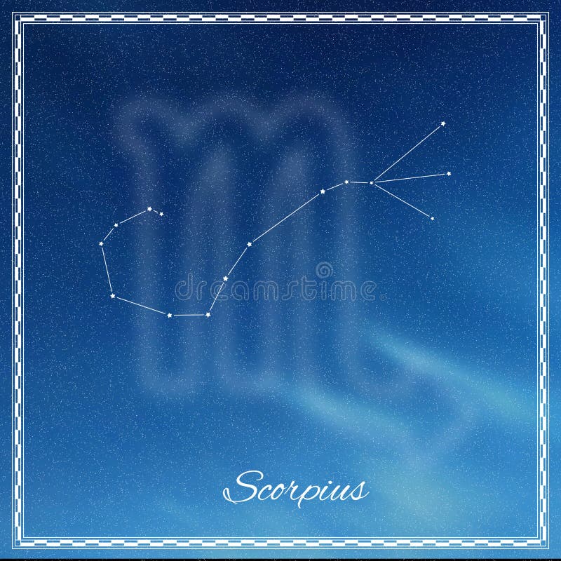 Scorpio Zodiac Sign, Scorpio Symbol Stock Illustration - Illustration ...