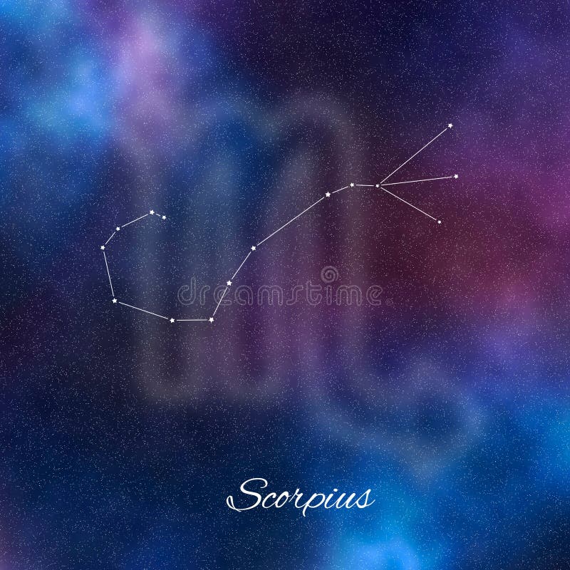 Scorpio Zodiac Sign, Scorpio Symbol Stock Illustration - Illustration ...