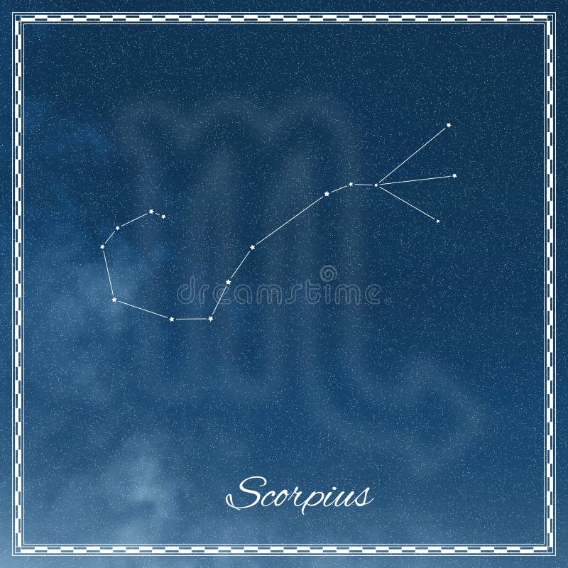Scorpio Zodiac Sign, Scorpio Symbol Stock Illustration - Illustration ...