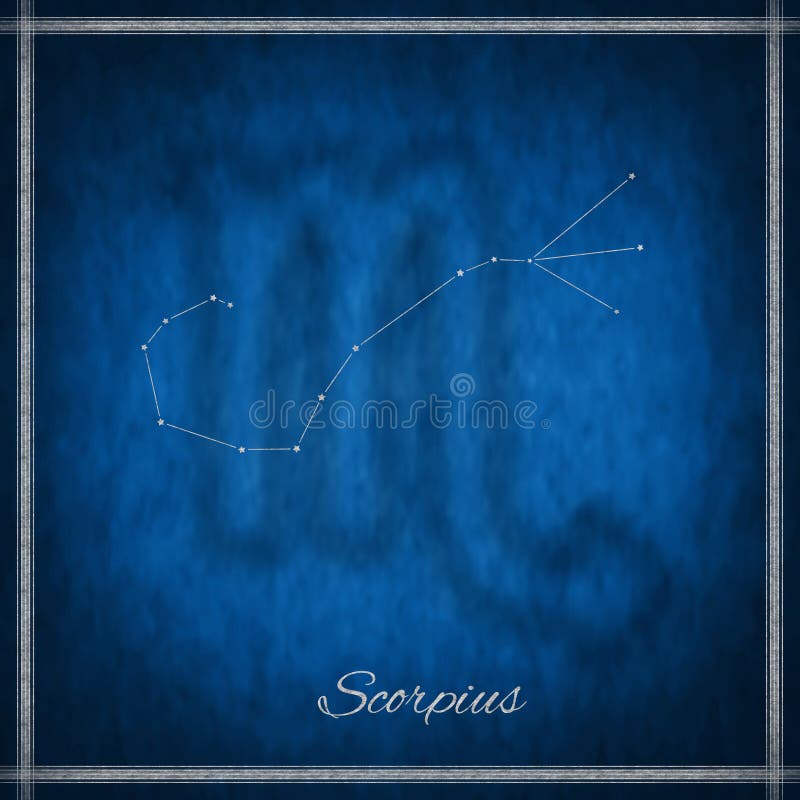Scorpio Zodiac Sign, Scorpio Symbol Stock Illustration - Illustration ...