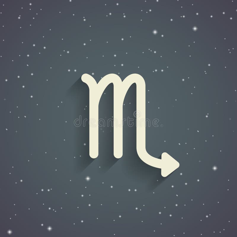 Scorpio zodiac symbol stock illustration. Illustration of mythology ...