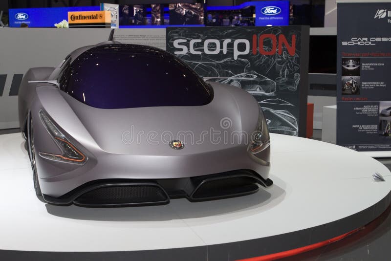 Scorpion Abarth Concept - Geneva 2011 Editorial Stock Photo - Image of ...