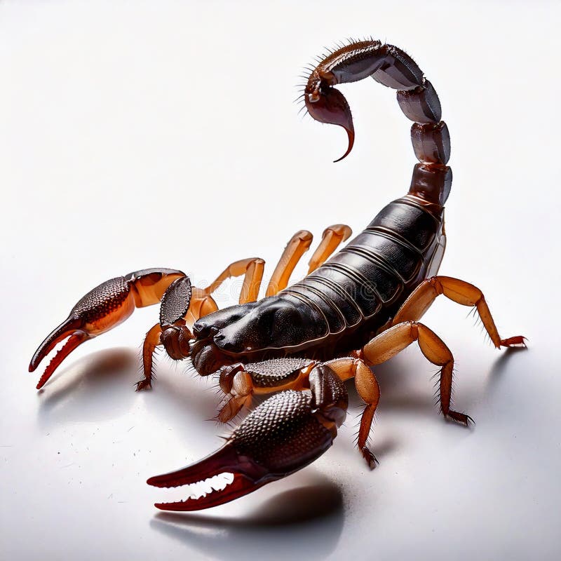 Scorpion Detailed Macro View of Arched Tail and Exoskeleton Stock ...