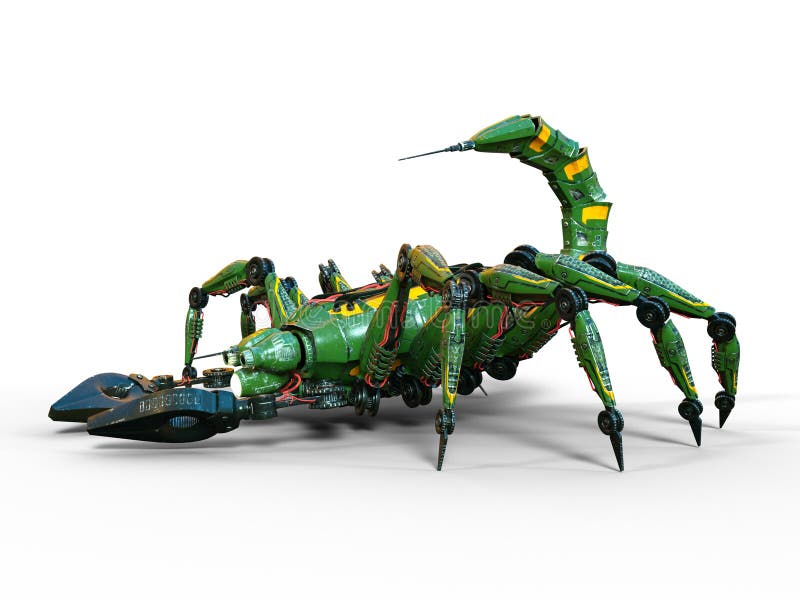 3D robot Scorpion stock illustration. Illustration of southwestern ...