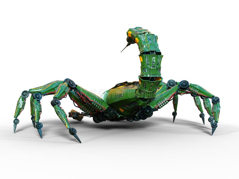 3D robot Scorpion stock illustration. Illustration of southwestern ...